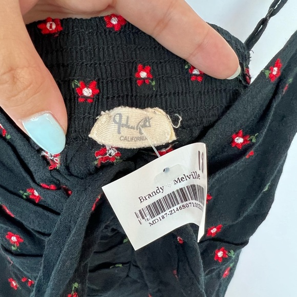 Brandy Melville | Tops | Cute Brandy Floral Tank | Poshmark